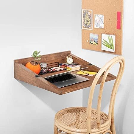 Md Decor Solid Sheesham Wood Mounted Study Table/Home Office/Laptop ...