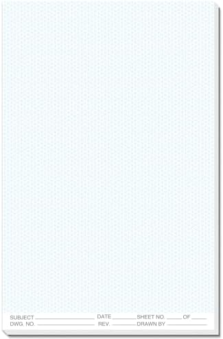 Amazon.com: 1 Pack 50 Sheets 11" x 17" Isometric Graph Paper Pad ...
