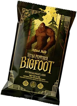 Amazon.com: Mythical Meats Bigfoot Beef Jerky - 6oz, Extra Peppered ...