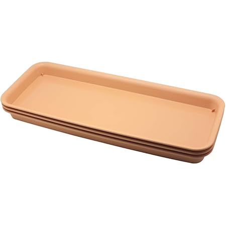 Amazon.com : BangQiao 18 Inch Plastic Rectangular Planter Pot Saucer ...