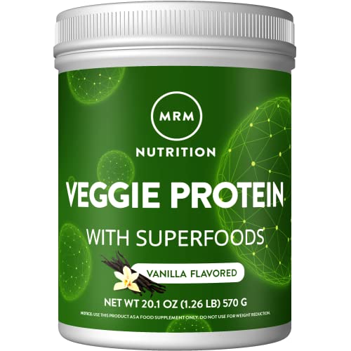 MRM Nutrition Veggie Protein with Superfoods | Vanilla Flavored | 22g ...