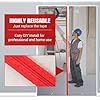 4 ft x 7 ft Plastic Zipper Door Dust Protector (Red Zippers) - Heavy ...