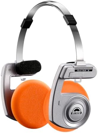 Amazon.com: okcsc Classic Retro Headphones, Retro Style, BT Wireless On ...