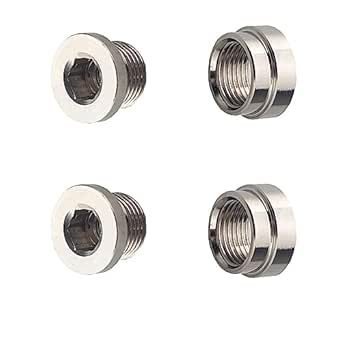Amazon.com: HYAT 2 Pairs O2 Sensor Bung Universal Stainless Steel M18 ...