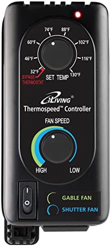 Amazon.com: iLIVING Exhaust Fan Thermospeed Temperature Controller and ...