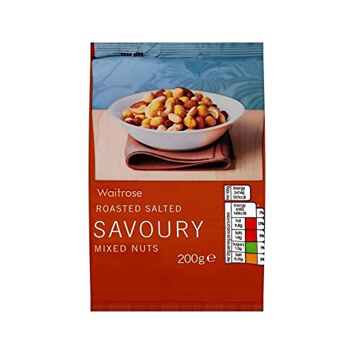 Amazon.com : Roasted Salted Savoury Nut Mix Waitrose 200g - Pack of 2 ...
