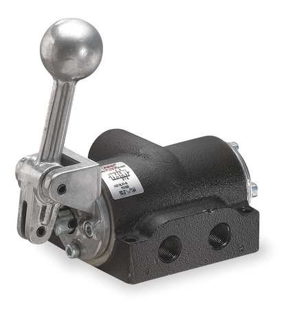 Manual Air Control Valve, 4-Way, 3/8in NPT: Industrial Filter Valves ...