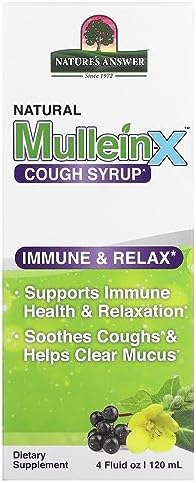 Amazon.com: Nature's Answer Mullein-X Immune & Relax Cough Syrup | 4 ...