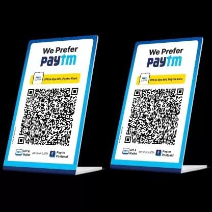 Barcrock White Acrylic QR Bar Code Display Stand, Paper Stand, Perfect ...