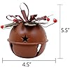 Amazon.com: Rustic Metal Jumbo Jingle Bell with Cut-Out Star Christmas ...