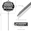 Amazon.com : No Soliciting Sign for House With Metal Stake, 12" x 28 ...