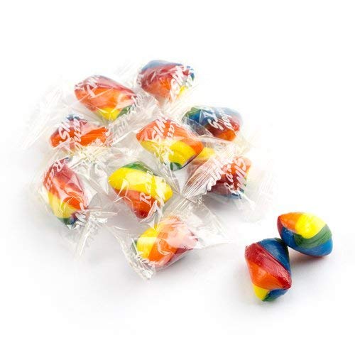 Amazon.com : Rainbow Cylinder Shaped Candy Twists - 2 Pounds - Fruit ...