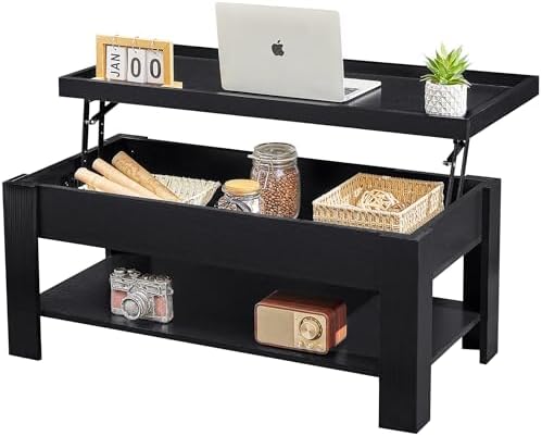 Amazon.com: Lift Top End Table, Printer or Laptop Desk w/Hidden Storage ...