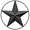 Amazon.com: JoyEvy 24" Barn Star-Black Barn Star Outdoor Decoration ...