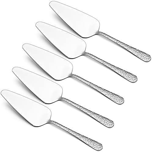 Amazon.com | Pie Server Set of 5, E-far 8.9 Inch Stainless Steel Cake ...