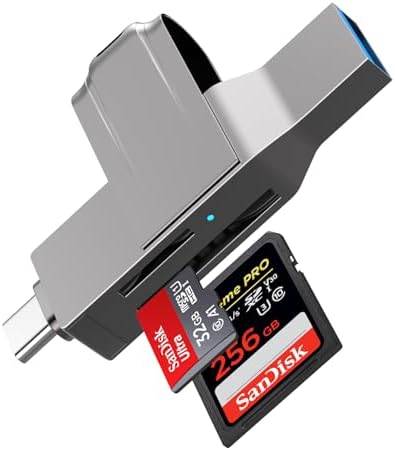 Amazon.com: SD Card Reader USB 3.0 Dual USB A & USB C to Micro SD/SD ...