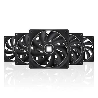 Thermalright TL-C12C X5 CPU Cooling Fan Case Cooling Fan, in The unlit Version,12cm PC Cooler ...