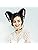 Black Cat Ears Headband - 1Pcs, Cute Cat Hairband, Hair Hoop with Bells ...