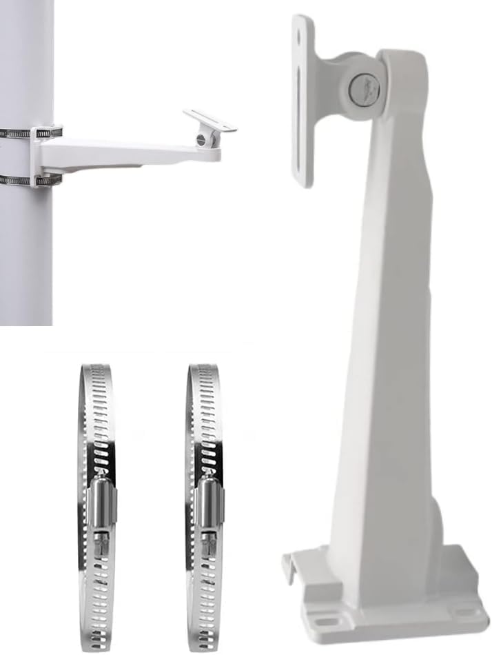 Amazon.com : V-Fiabilidad CCTV Security Wall Pole Mounting Loop Bracket,27cm Long Arm Support ...