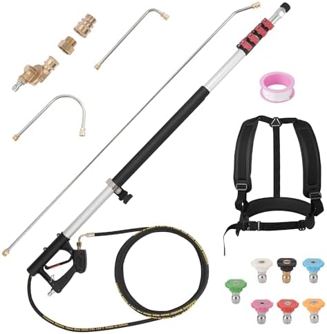 Amazon.com : Rengue Telescoping Pressure Washer Extension Wand, 24ft ...