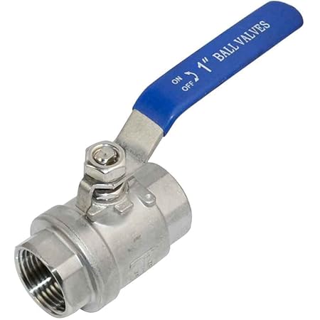 Amazon.com: 1 Inch Ball Valve, Premium 304 Stainless Steel Full Port ...