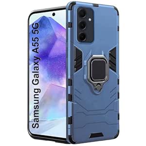 TheGiftKart Tough Armor Bumper Back Case Cover for Samsung Galaxy A55 5G | Ring Holder ...