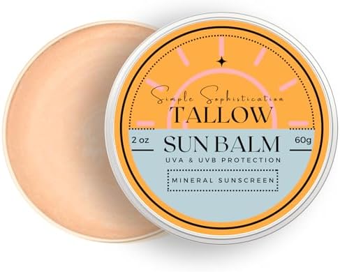 Amazon.com: Santa Cruz Paleo Beef Tallow for Skin & Zinc Sunscreen, Grass Finished & Grass Fed ...