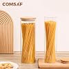 Amazon.com: ComSaf Glass Spaghetti Pasta Storage Container with Lids ...