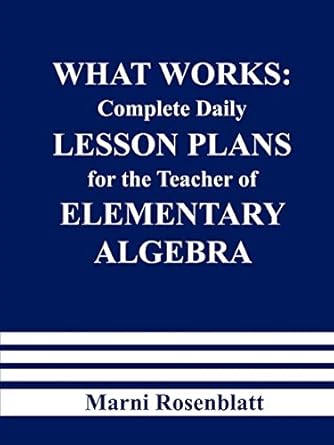 WHAT WORKS: Complete Daily Lesson Plans for the Teacher of Elementary ...