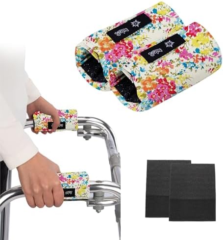 Amazon.com: Coldairsoap Pink Walker Hand Grips Cover, 2 Pcs Walker ...