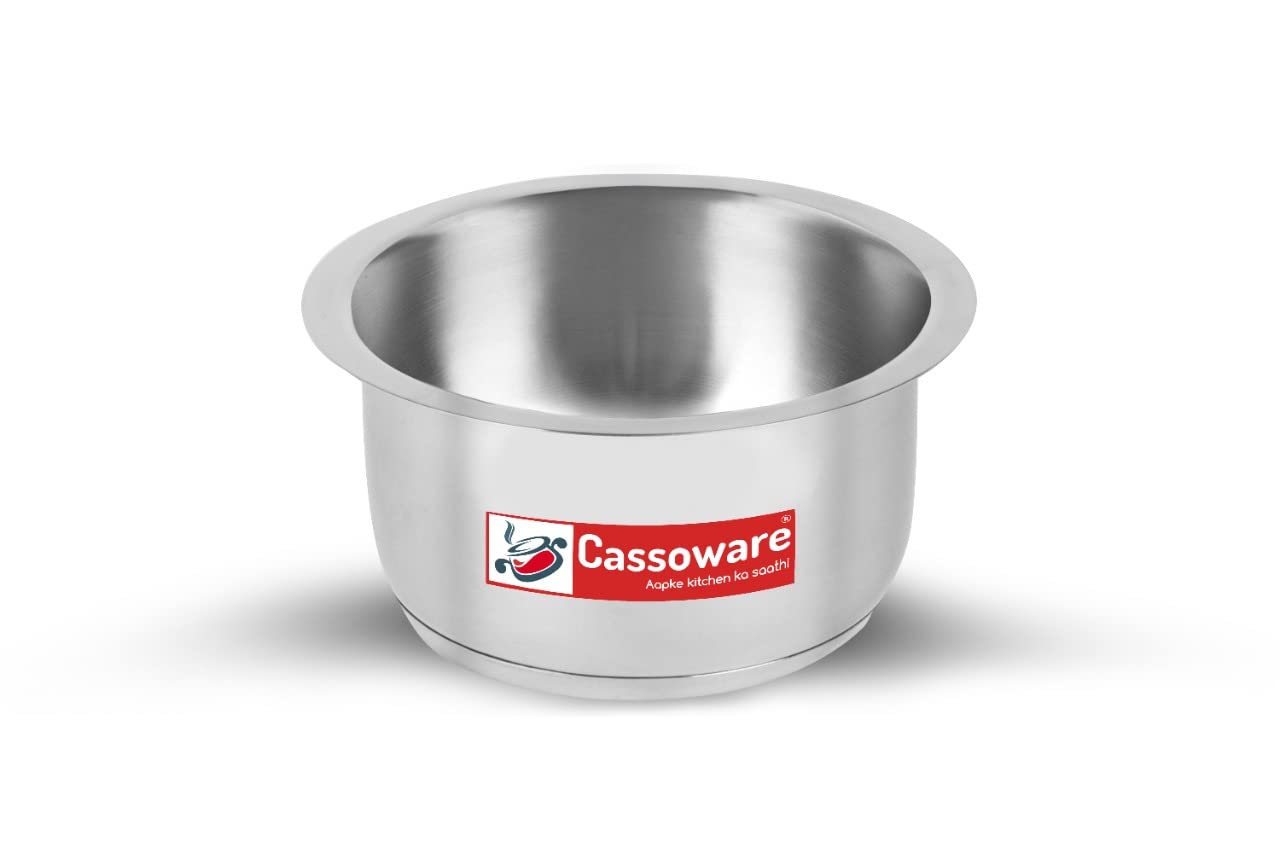 Buy Cassoware Stainless Steel Induction Base Tope/Patila - 2.5 Liter ...