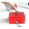 Small Cash Box with Lock and Coin Slot for Kids, Parrency Small Lock ...