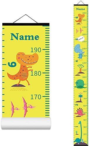 Amazon.com: Personalized Dinosaur Growth Chart for Kids, Baby Height ...