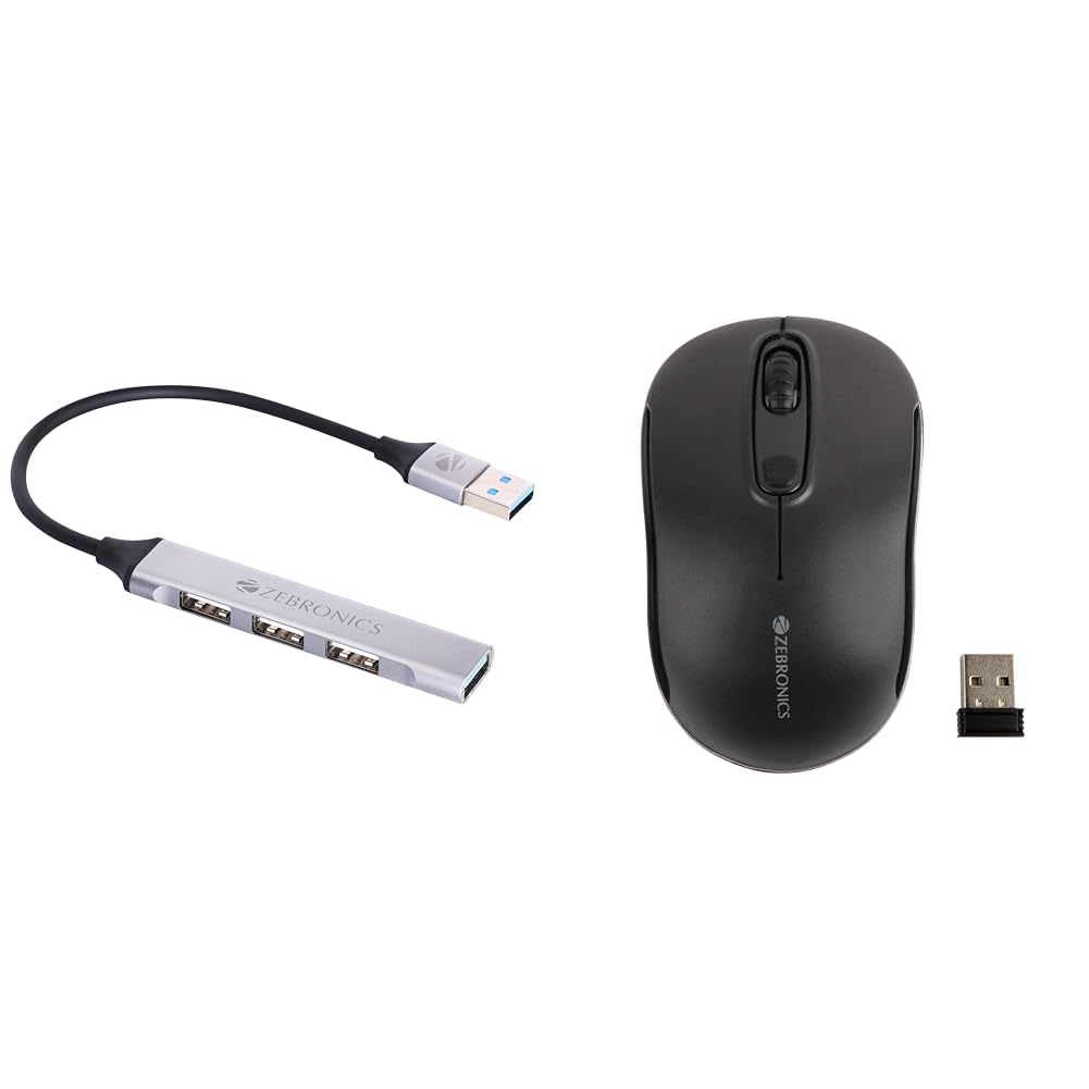 Zebronics 200HB USB 3.0 4 Port hub with Hi Speed Data Transfer ...