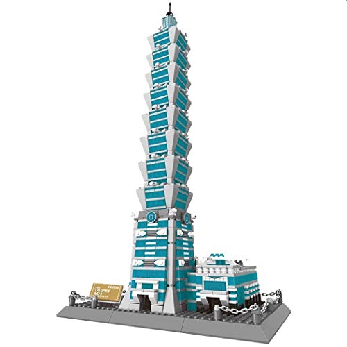 WANGE Architecture building bricks set. Taipei 101 building of Taiwan ...