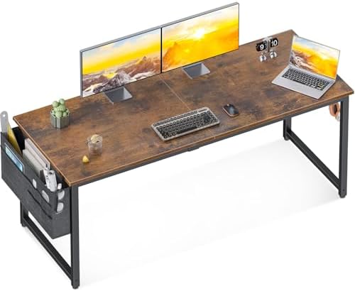 Amazon.com: Need Large Computer Desk, 62 inches Long Office Desk, No ...
