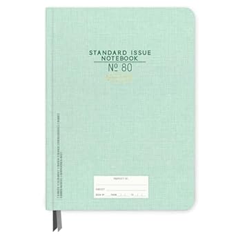 DesignWorks Ink Green Standard Issue Notebook No. 80 19 x 26 cm Jumbo ...