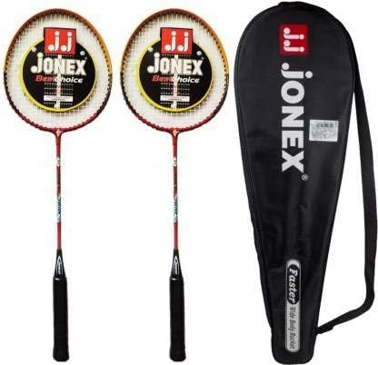 Jonex Aluminum Strung Badminton Racquet (Pack of 2 Rackets) Multicolor ...