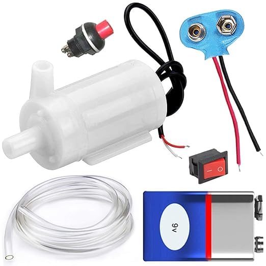 PMW - Waterproof Mini Water Project DC Pump 3-9v Complete kit with ...