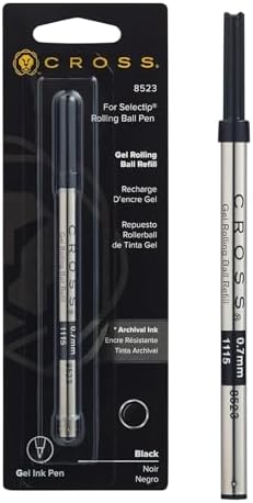Cross Original Rollerball Pen Black Gel Ink 8523 Rolling Ball Refill ...