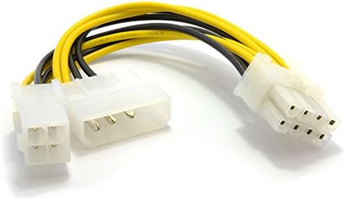 4 Pines ATX & 4 Pines LP4 Molex a 8 Pines EPS Energía Adaptador Cable ...