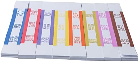 Amazon.com : NUCOUN Pack of 400 Currency Band Bundles,Self-Adhesive ...
