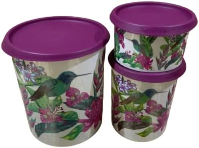 Amazon.com: New Tupperware Hummingbird One Touch Canister with Easy ...