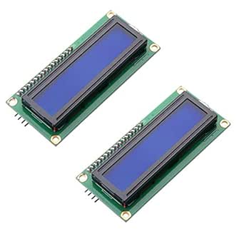 RoboElectrixx LCD 1602 Parallel LCD Display with Blue Backlight (Piece ...