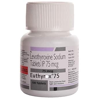 Euthyrox 75 - Bottle of 100 Tablets : Amazon.in: Health & Personal Care