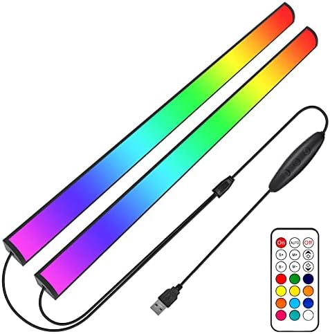 Ferswe 2Pcs RGBIC Gaming Light Bar, Dreamcolor RGB Light Bar with ...