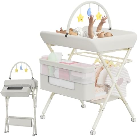 Amazon.com : Baby Changing Table, Portable Diaper Changing Table ...