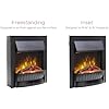 Dimplex Clement Optiflame Inset or Freestanding Electric Fire, Black ...