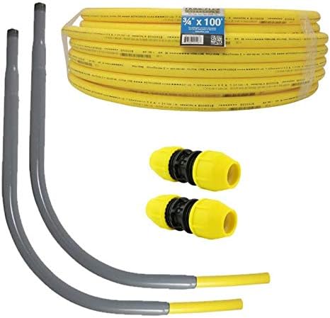 Amazon.com: HOME-FLEX Polyethylene Gas Pipe Kit 3/4 in. x 100 ft. IPS 2 ...