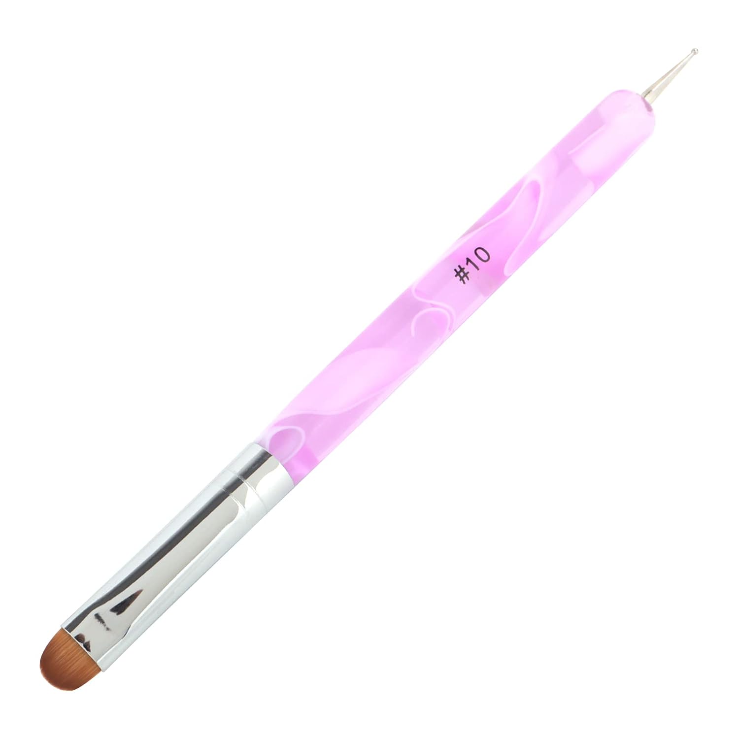 Amazon.com : French Manicure Brush -Two Way Nail Art Brush with Dotting ...